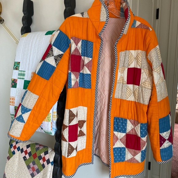 Handmade | Jackets & Coats | Vintage Quilt Coat | Poshmark